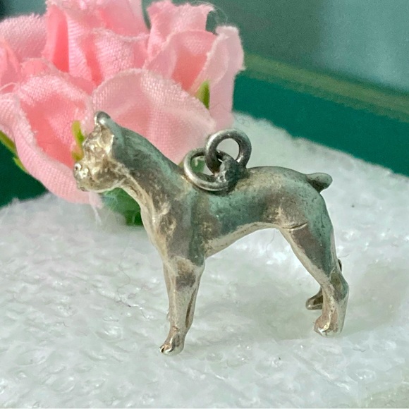 Vintage | Jewelry | Vintage Sterling Silver 925 Boxer Dog Charm Pendant ...